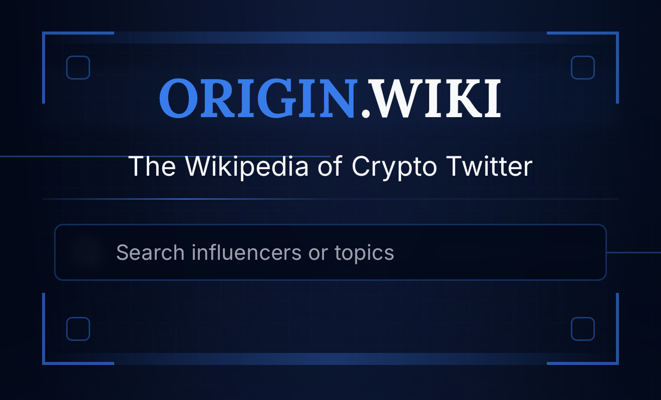 Origin.wiki - The Wikipedia of Crypto Twitter